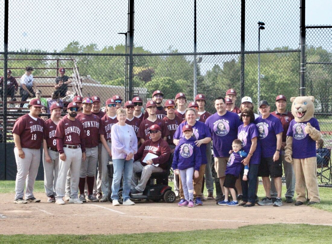 Mia Curtin throws first pitch at Dunkirk | News, Sports, Jobs ...